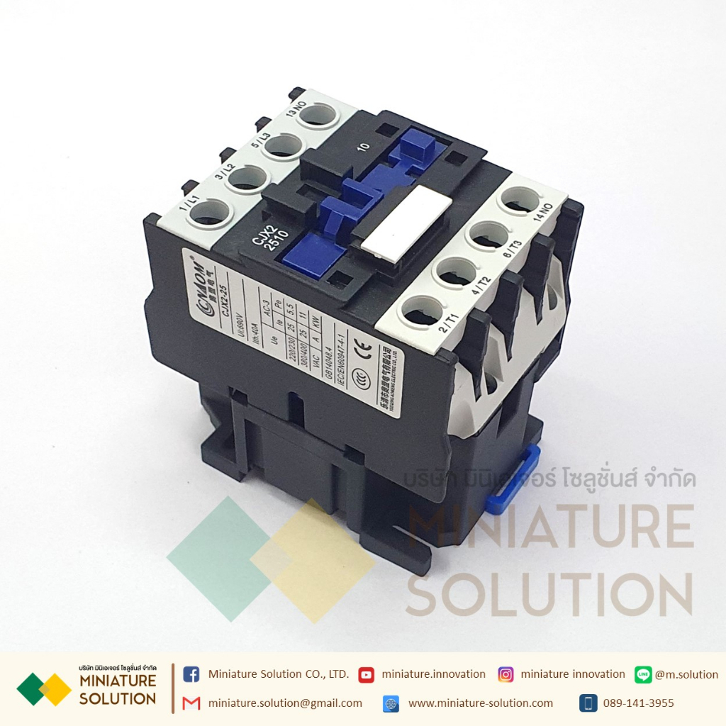 แมกเนติก AC - CJX2-0910/2510/3210 AC 220V Coil 35mm DIN Rail Mounting ...