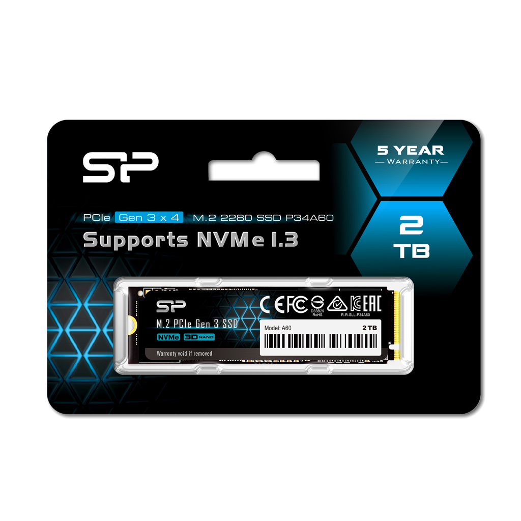 Silicon Power SSD M.2 NVMe P34A60 1TB/2TB PCIe Gen3x4 2280 สำหรับ ...