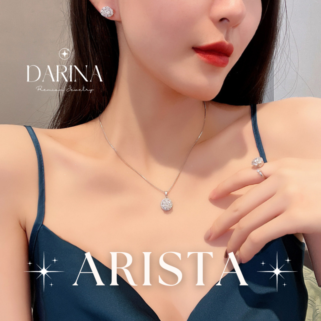 Arista Set เครื่องประดับ 3 ชิ้น สร้อยคอ พร้อมกล่องเครื่องประดับ เขียนการ์ดได้ Darina Jewelry ...