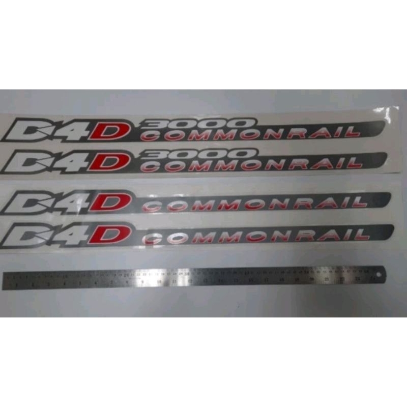 สติ๊กเกอร์แบบดั้งเดิม ติดรถ TOYOTA Tiger D4D COMMONRAIL 16 VALVE TURBO ...