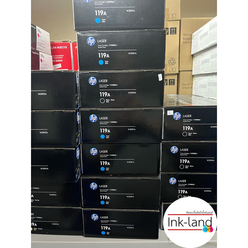HP 119A W2090/1/2/3A ตลับหมึกโทนเนอร์ BK / C / M / Y รับประกันของแท้ ...