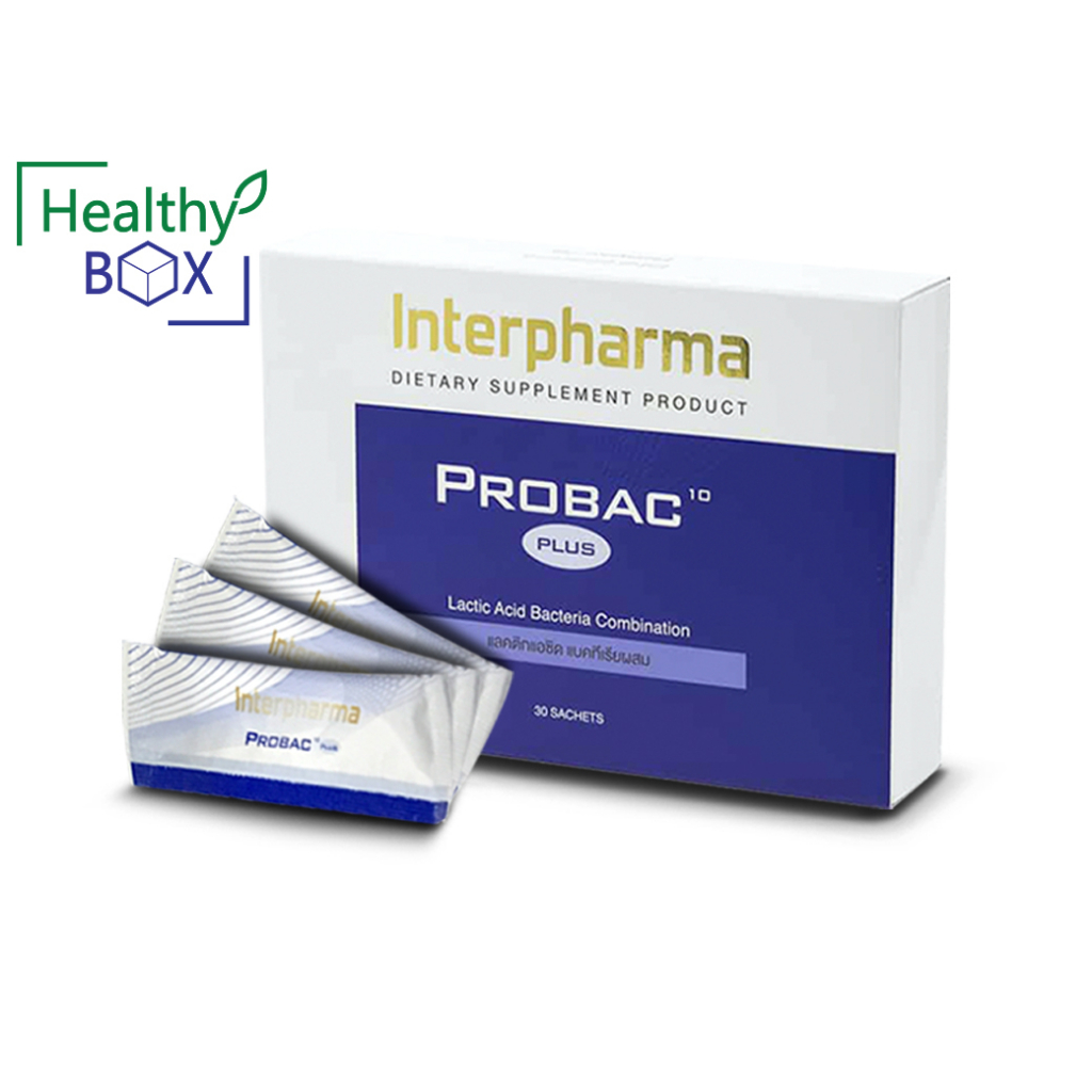 INTERPHARMA PROBAC 10plus Probiotic 60g ปรับสมดุลลำไส้ ปรับสมดุลแก้ ...