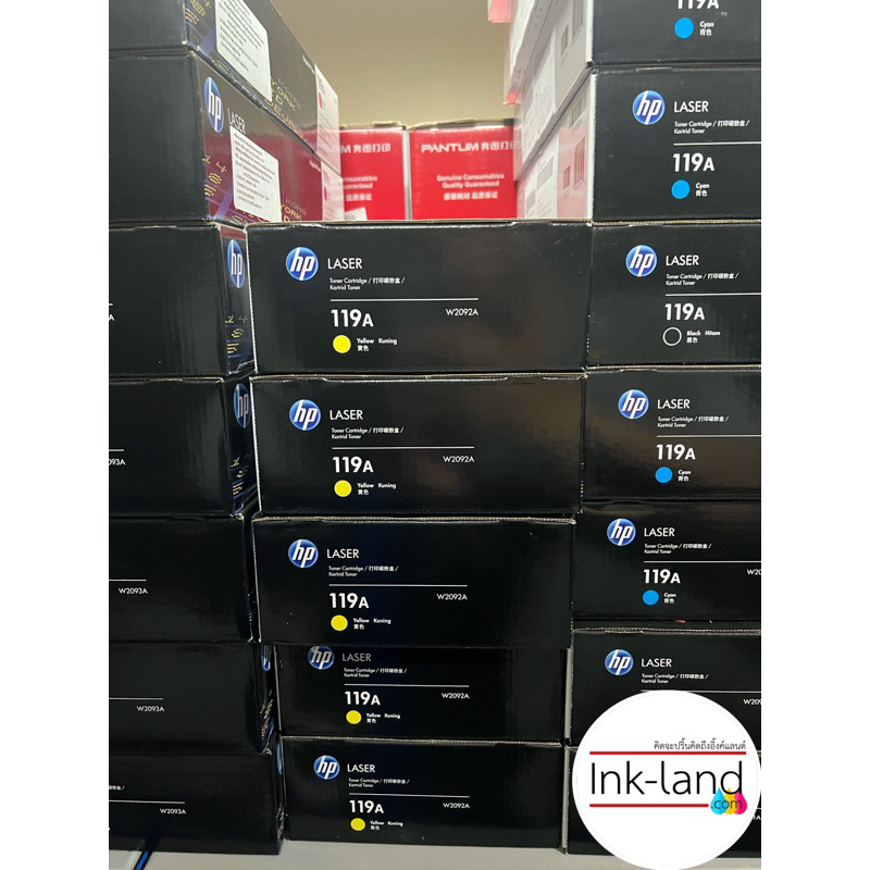 HP 119A W2090/1/2/3A ตลับหมึกโทนเนอร์ BK / C / M / Y รับประกันของแท้ ...