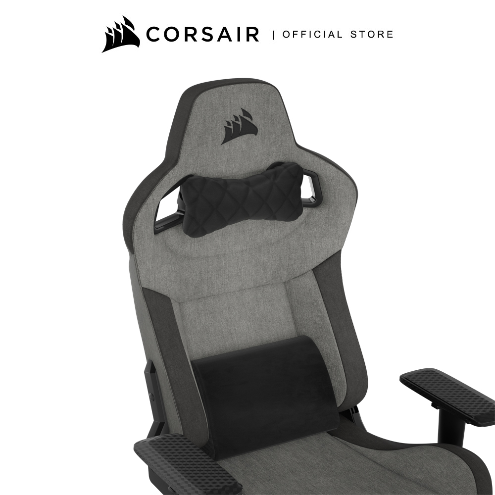 CORSAIR Chair T3 RUSH Gaming Chair — Gray/Charcoal | Shopee Thailand
