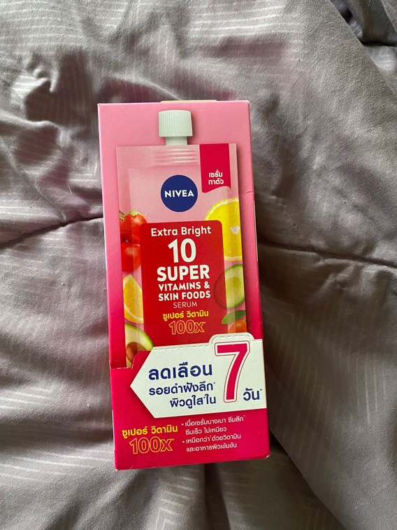 NIVEA Extra Bright 10 Super Vitamins & Skin Foods Serum 100X 30ML (4 ...