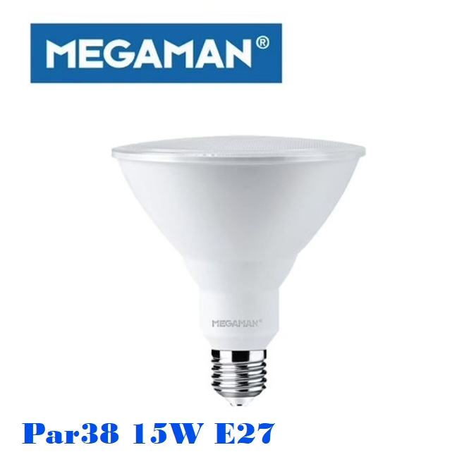 LED Par38 15w DL แสงขาว 6500K E27 Megaman IP65 กันน้ำ ใช้ภาพนอกได้ ...