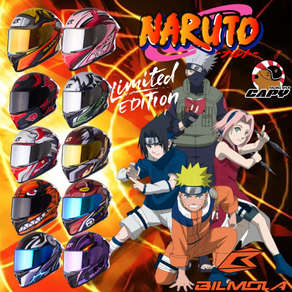 หมวกกันน๊อค Bilmola Limited Naruto นารุโตะ จำนวนจำกัด พร้อมจัดส่ง ทุกสี ทุกขนาด Motorcycle ...