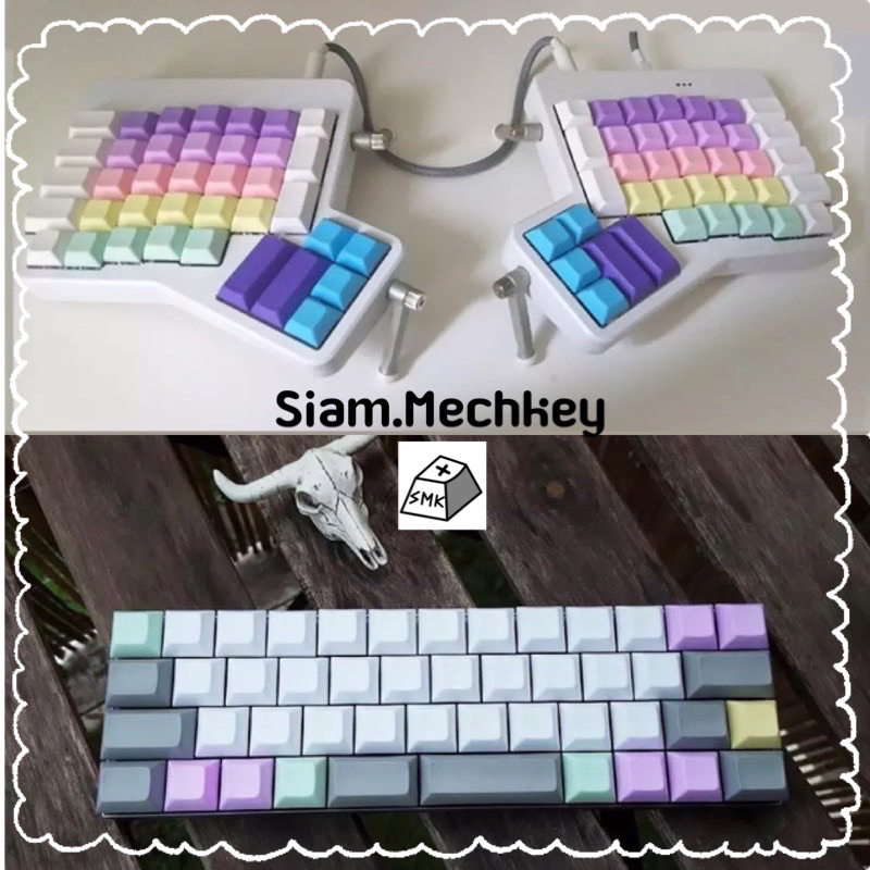 พร้อมส่ง ของแท้ คุณภาพดี 52สี PBT คีย์แคปเปล่า ใส สี DSA XDA profile ...