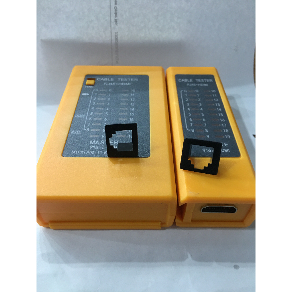 UNI-T ดิจิตอลเครื่องทดสอบสายเคเบิลเครือข่าย RJ45/RJ11//HDMI ใช้งานทนทาน ...