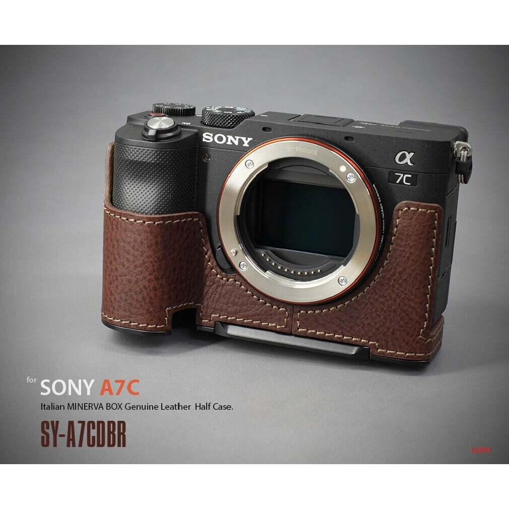 LIM'S Design Sony A7C [Brown] Half Case ทำจากหนังแท้ประเทศอิตาลี LIM'S ...