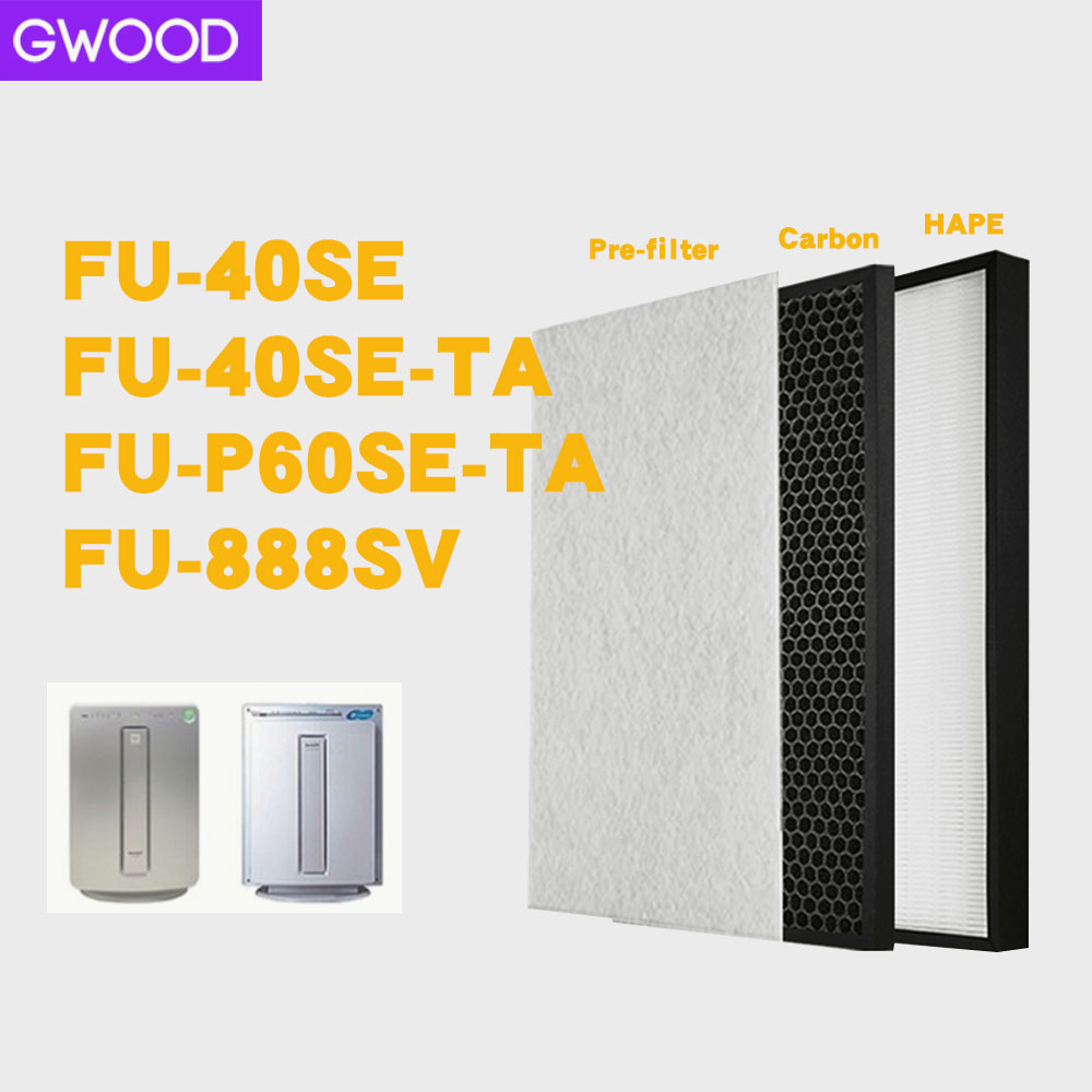 Gwood เหมาะสำหรับเครื่องกรอง Sharp FU-P60SE FU-40SE FU-888SV ฟิลเตอร์ FZ-P60SEF | Shopee Thailand