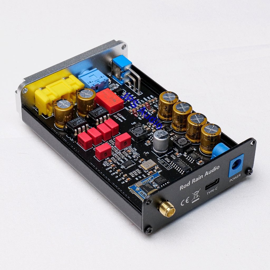 DAC ES9038 เครื่องรับบลูทูธ 5.1 QCC5125 DAC ES9038Q2M 24BIT 96KHz มีเคส ...