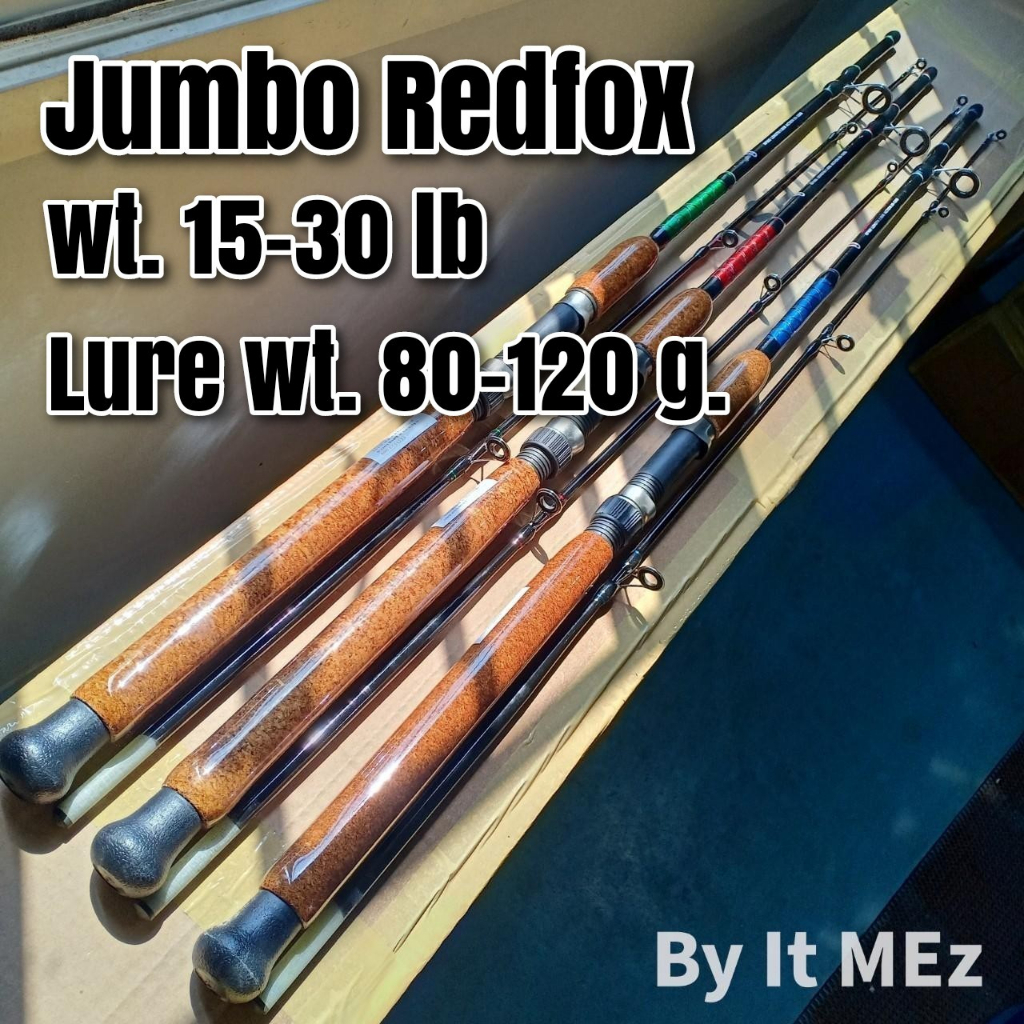 ของแท้ ราคาถูก คันเบ็ดตกปลา คันหน้าดิน Jumbo Redfox Line wt.15-30 lb คันสปิน 2 ท่อน งานสวย เป็น ...