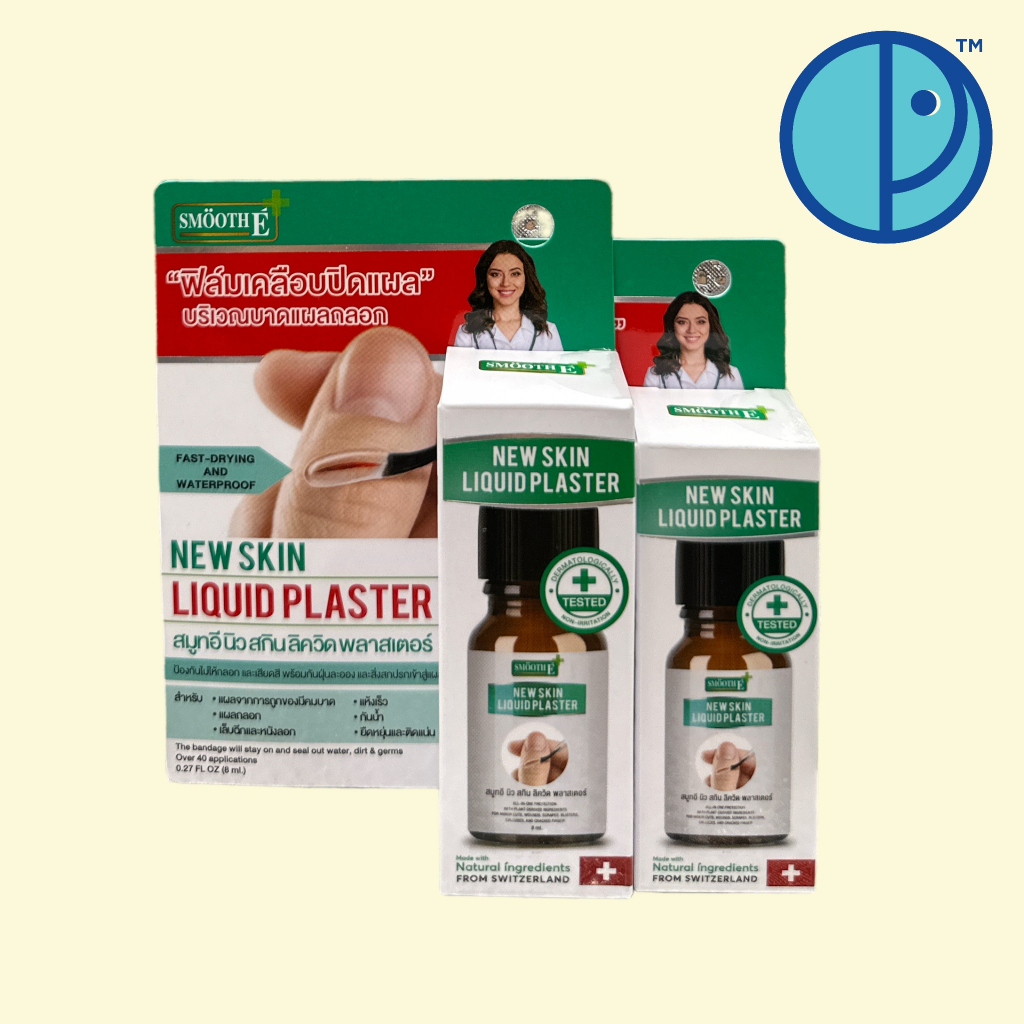 Smooth E ฟิล์มเคลือบปิดแผล Skin Liquid Plaster ขนาด 8 และ 4 ml. เจลทา ...