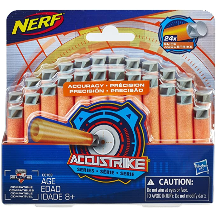 NERF Soft Foam Darts Refill Bullet 100 Pack 7.2cm Refill Foam Bullet ...