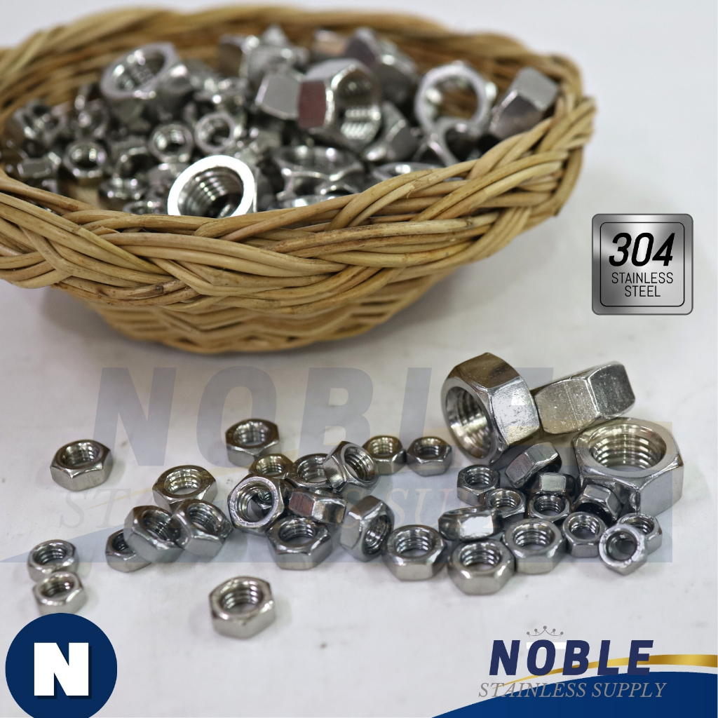 หัวน็อต เกลียวมิล สแตนเลส304 ขนาด M6 - M16 | Shopee Thailand