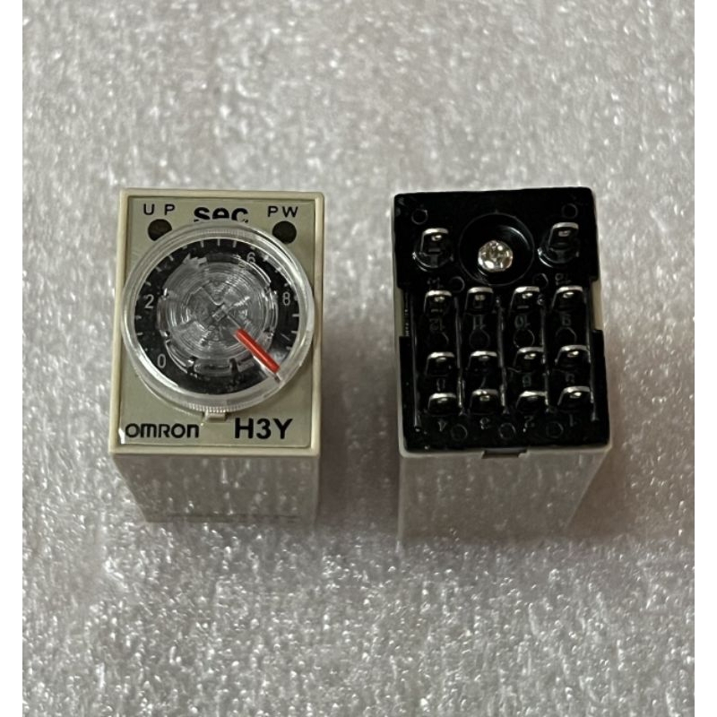 H3y 4 Omron Dc24v Delay Timer Time Relay 0 10sec With Base Shopee