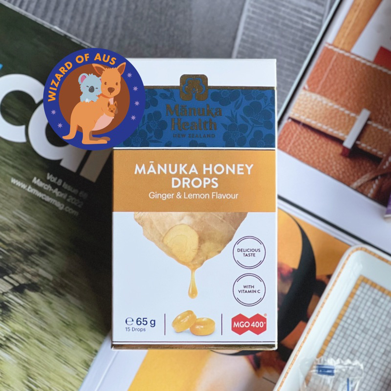 Manuka Health Manuka Honey Drops 15 Pack 65g MGO 400 ลูกอมน้ำผึ้งมาน ...