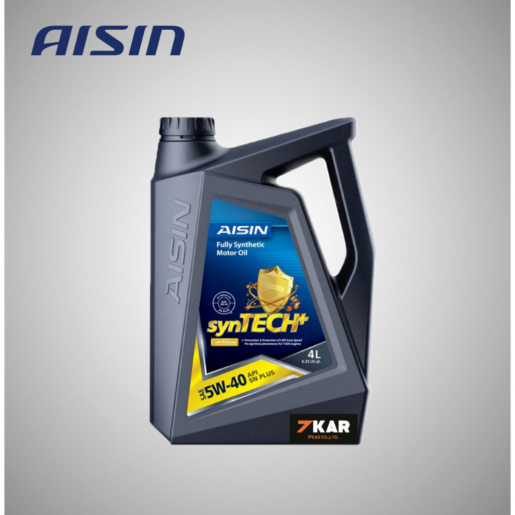AISIN synTECH+ 5W-40 API SN PLUS | Shopee Thailand