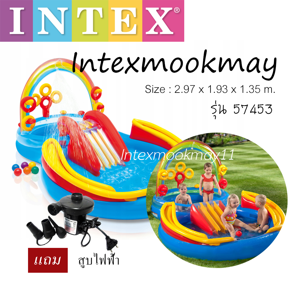 Intex 57453 สไลด์เดอร์วงแหวนเรนโบว์ ของใหม่**ของแท้ **จัดส่งไว | Shopee ...