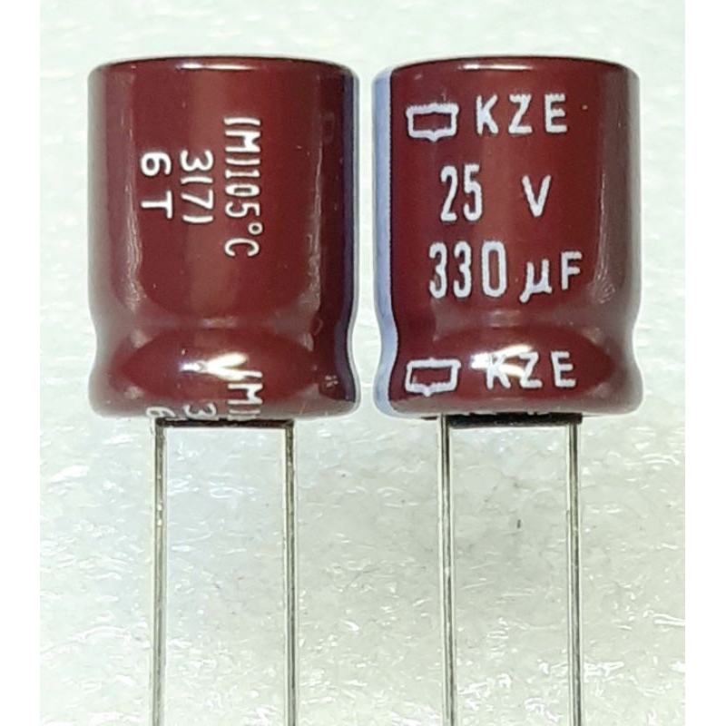 NCC Nippon Chemi-con KZE 330uf 25v capacitor ตัวเก็บประจุ คาปาซิเตอร์ ...
