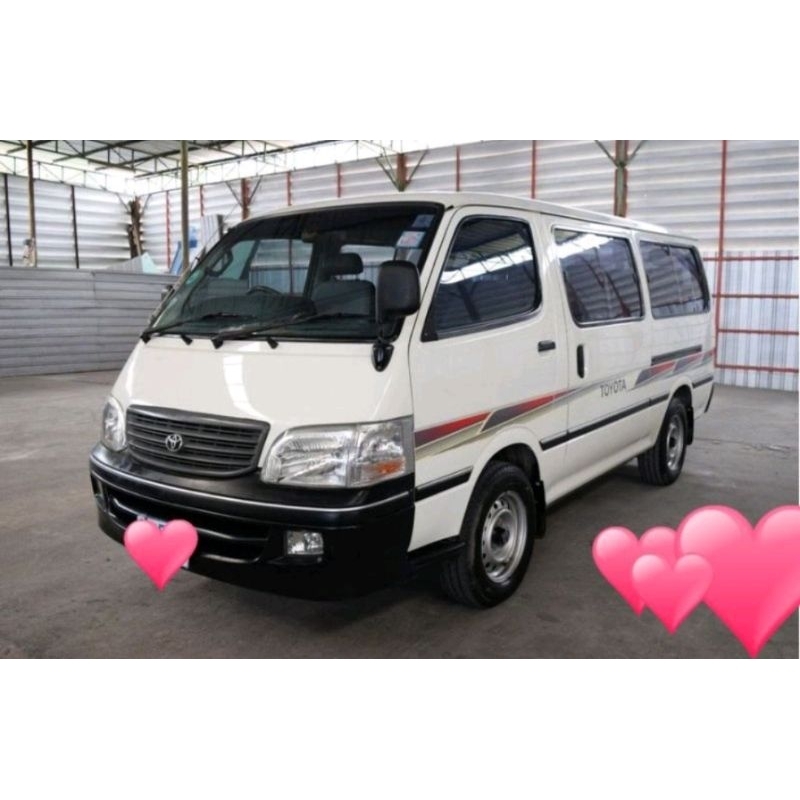 สติ๊กเกอร์ดั้งเดิมลายข้างรถตู้ TOYOTA HIACE ปี 1997 1999 2000 2001 ...