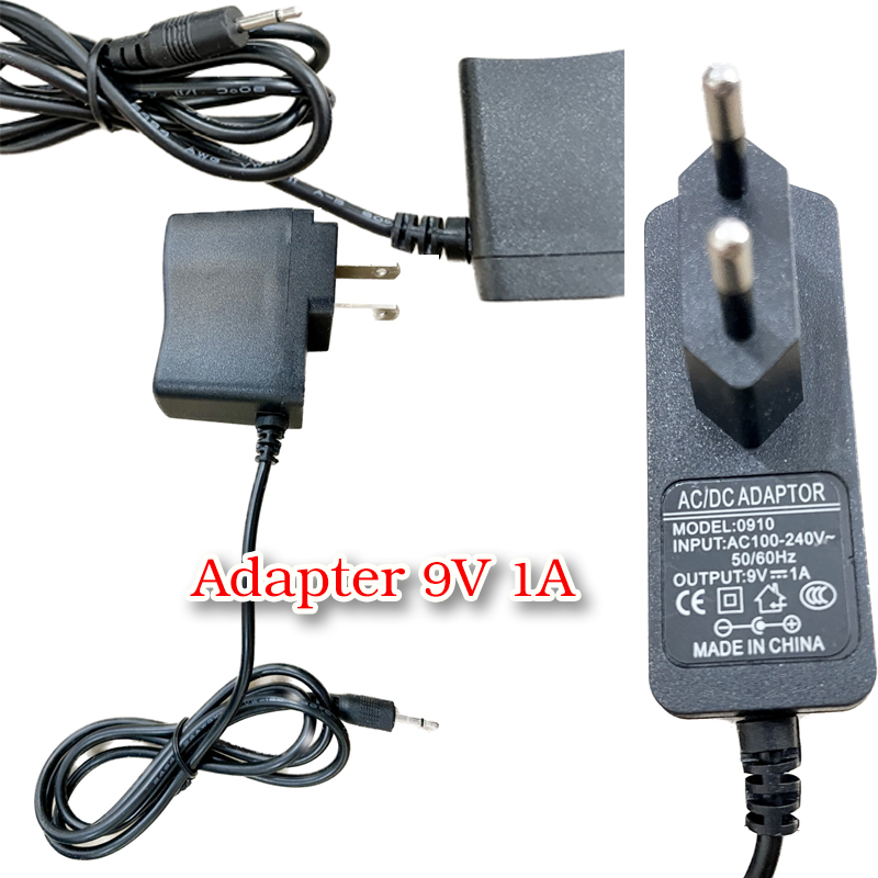Adapter 9V 1A อะแดปเตอร์ 9V กระแส 1A AC/DC 0910 Adapter ขนาด 9V/1A หัว ...