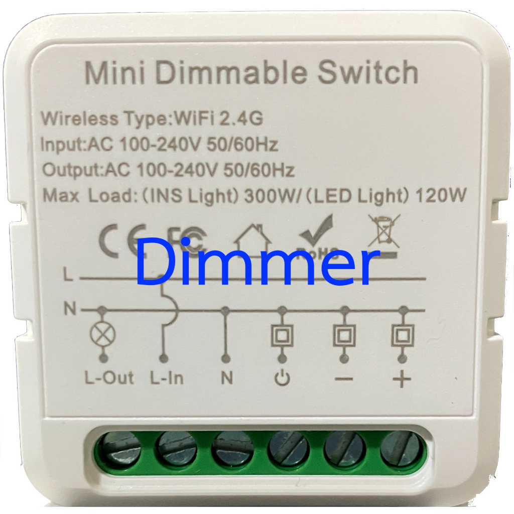 Tuya สวิตช์ไฟอัจฉริยะ WiFi Mini Switch DIY 1-4CH Dimmer Curtain หรี่ไฟ ...
