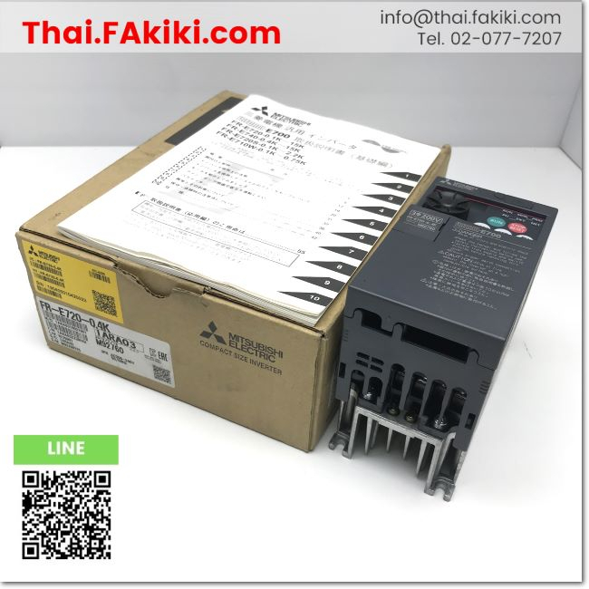 พร้อมส่ง,(A)Unused, FR-E720-0.4K inverter ,อินเวอร์เตอร์ สเปค 3PH AC200V ,MITSUBISHI (66-006-596 ...