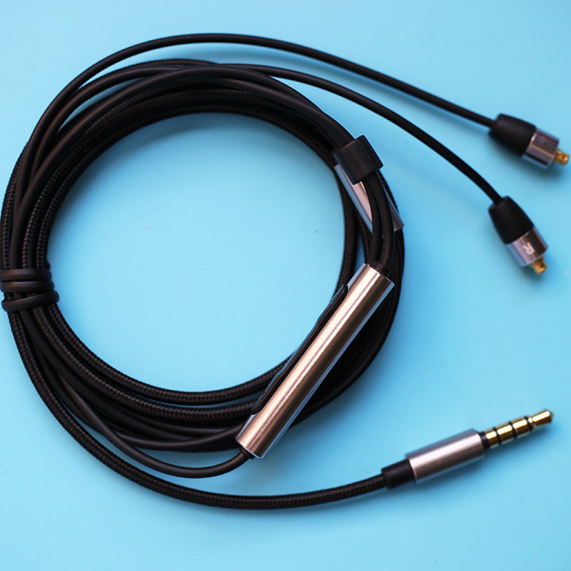 สายหูฟังสำเร็จมีไมค์ Single crystal copper แจ๊คตรง 3.5มม. Pin MMCX ...