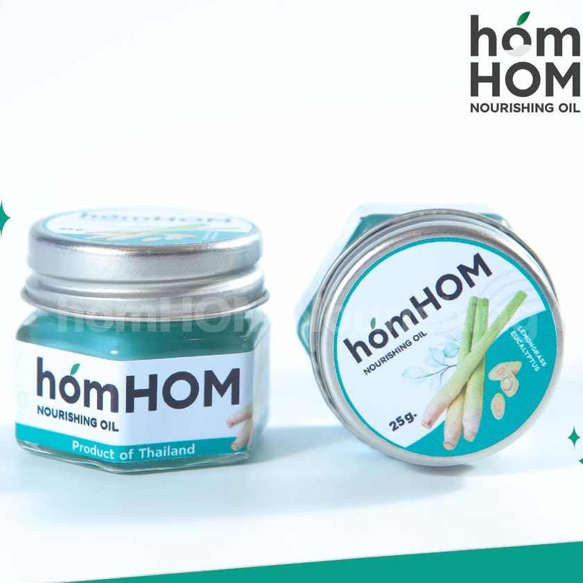 บาล์มวิตามินอี กลิ่นตะไคร้ /หอมแดง/ยูคาลิปตัส 1 pcs. (HOMHOM NATURAL BALM 25g.) #ไล่ยุง #ฟื้นฟู ...