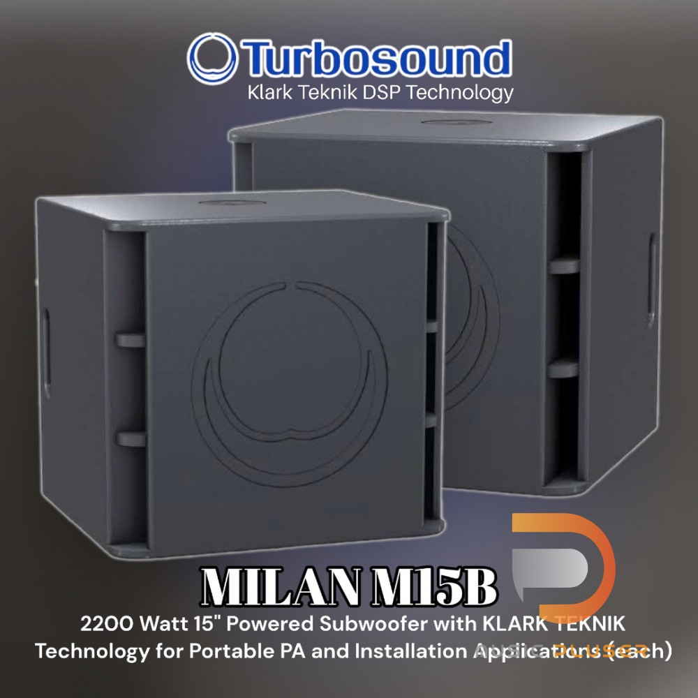 TURBOSOUND MILAN M15B ลำโพงซัพเบสขนาด 15" กำลังขับ 2200วัตต์ TEKNIK ...