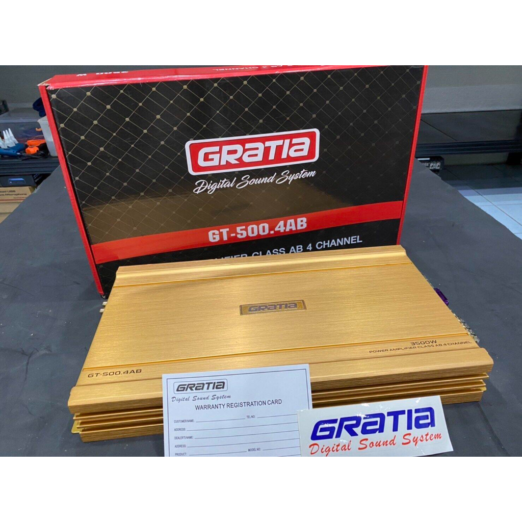 GRATIA GT-500.4AB เกาหลีแท้ แรง ใส้สวยๆ ขับเสียงกลาง 8ดอก แหลม 8ดอก ได้สบายๆ ไม่ตัด | Shopee ...