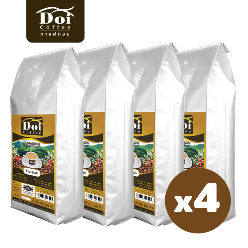 [2 kg.] Doi Coffee คั่วเข้มมาก สูตร Espresso คั่วใหม่เสมอ | Shopee Thailand