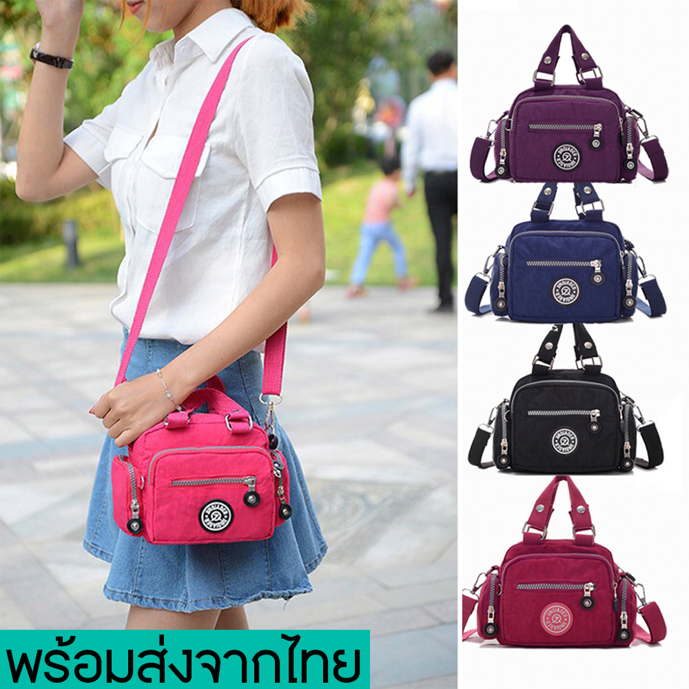 newyorkgallery(N1207) กระเป๋าสะพายข้างใบเล็กน่ารักช่องเยอะถือได้ (ล็อต ...