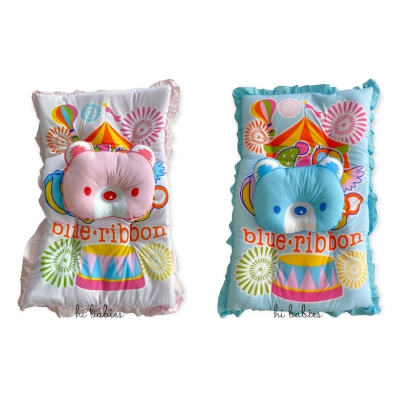 Hi Babies เซตที่นอนเด็กแรกเกิด 2 ชิ้น ขนาด 22x36 นิ้ว ลาย Blue Ribbon ...