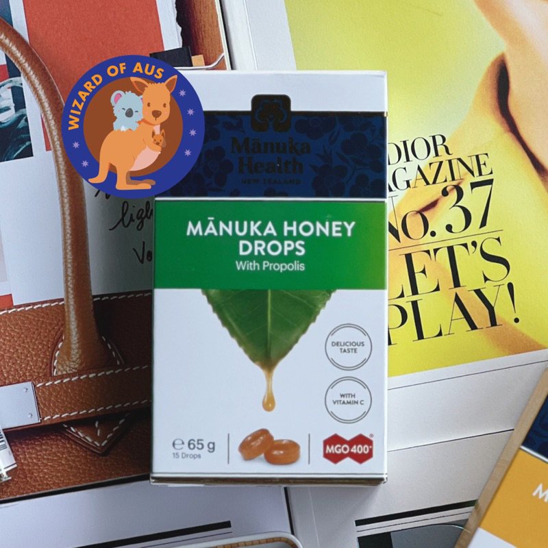 Manuka Health Manuka Honey Drops 15 Pack 65g MGO 400 ลูกอมน้ำผึ้งมาน ...