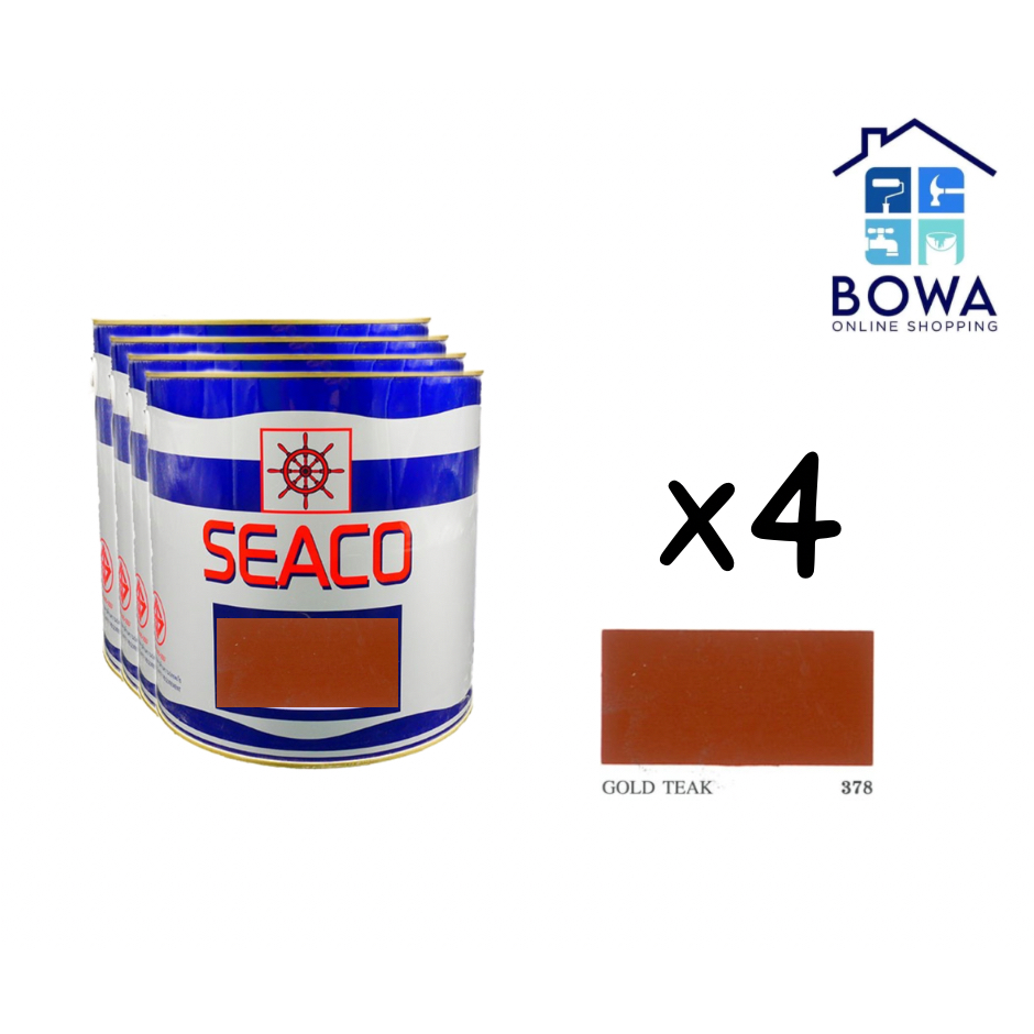 สีน้ำมัน Seaco ขนาด 3.5 L ยกลัง4แกลลอน(เฉดน้ำตาล) Bowaonshop | Shopee ...
