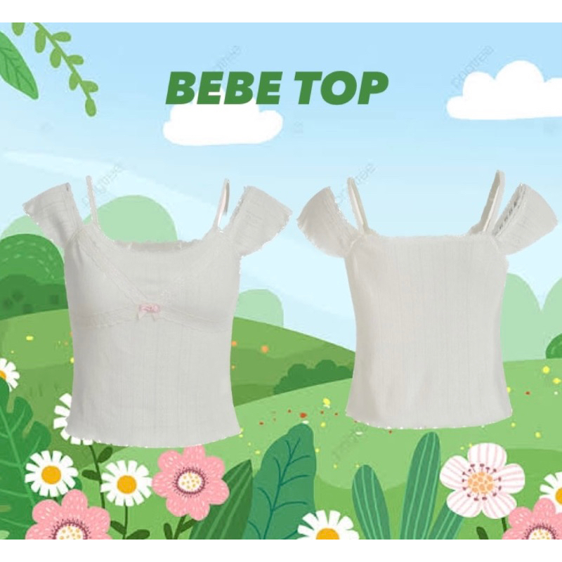 (พร้อมส่ง) LUCKY - BEBE TOP | Shopee Thailand