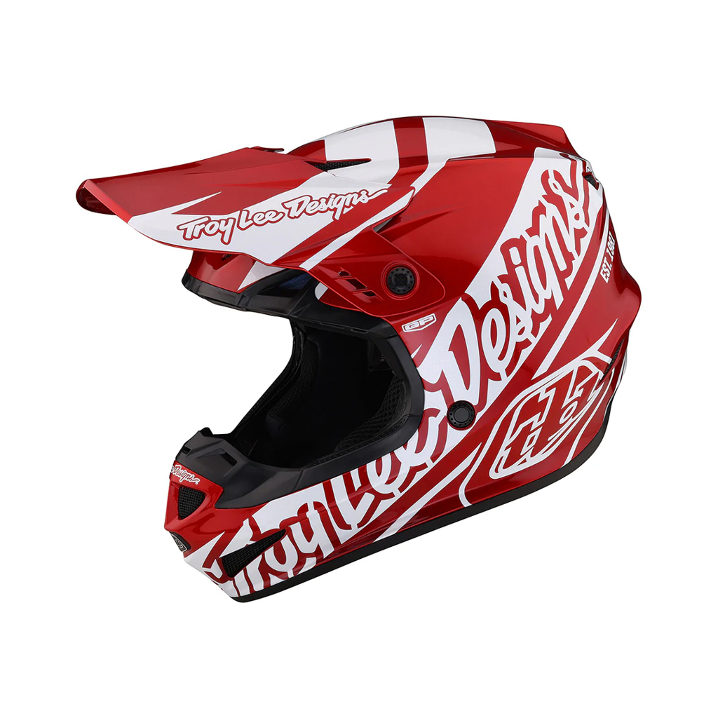 หมวกกันน็อค Troy Lee GP Helmet - Slice Red / White | Shopee Thailand