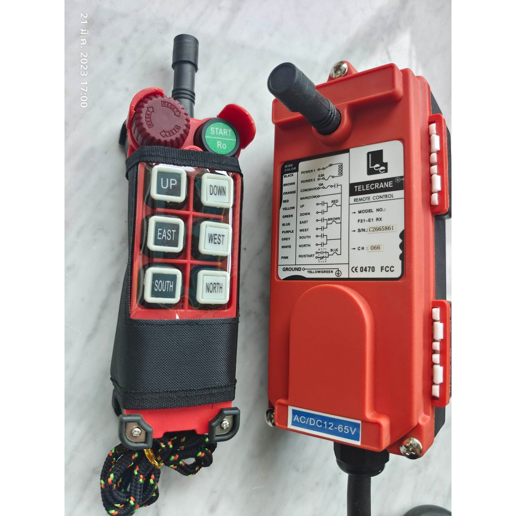 รีโมทเครน Telecrane F21-E1 12 24 36 220 380 V | Shopee Thailand