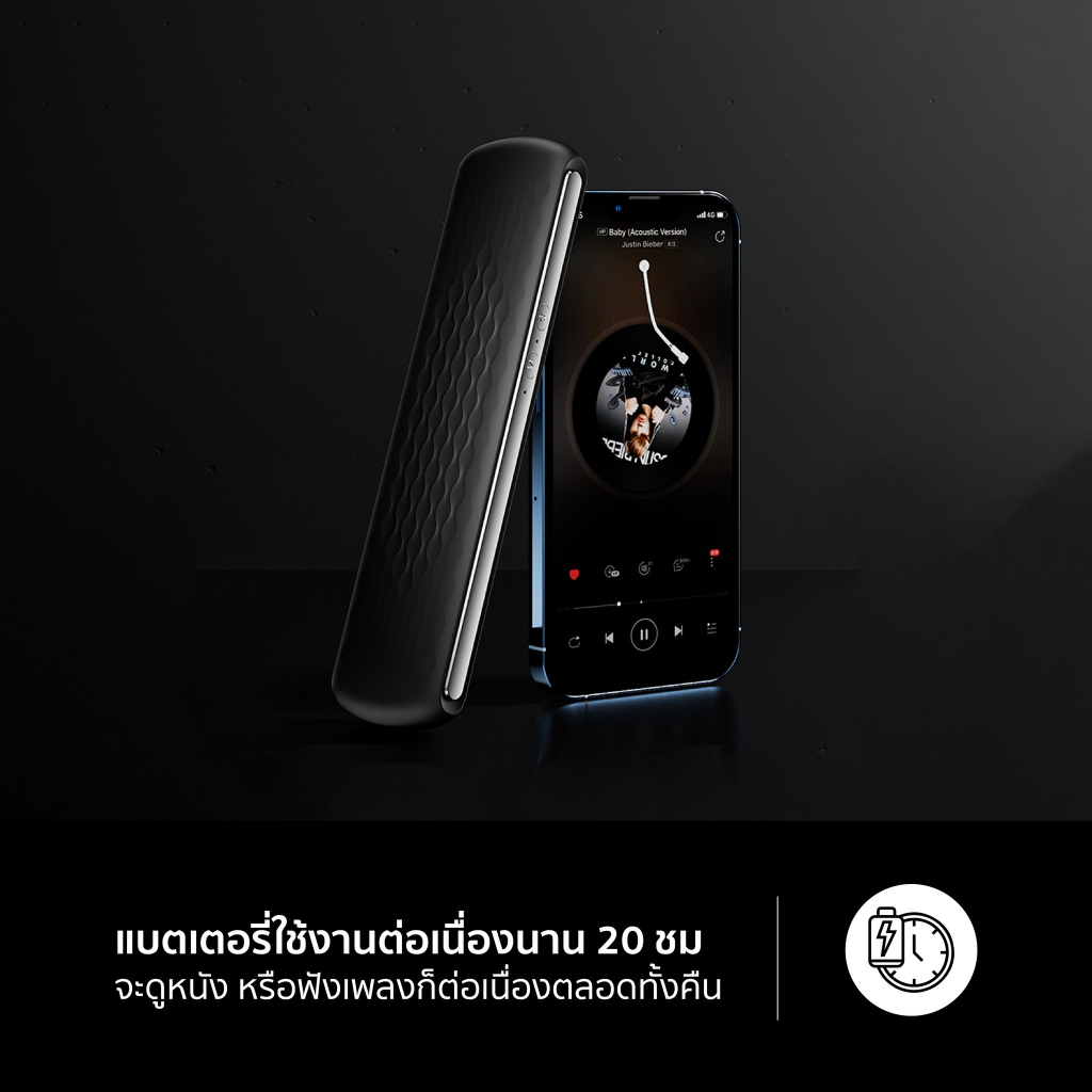 ใหม่ Bone Conduction Sleep Speaker ลำโพงใต้หมอน ช่วยเพิ่มการนอนหลับ แบบส่วนตัวการใช้งานระบบสั่น ...