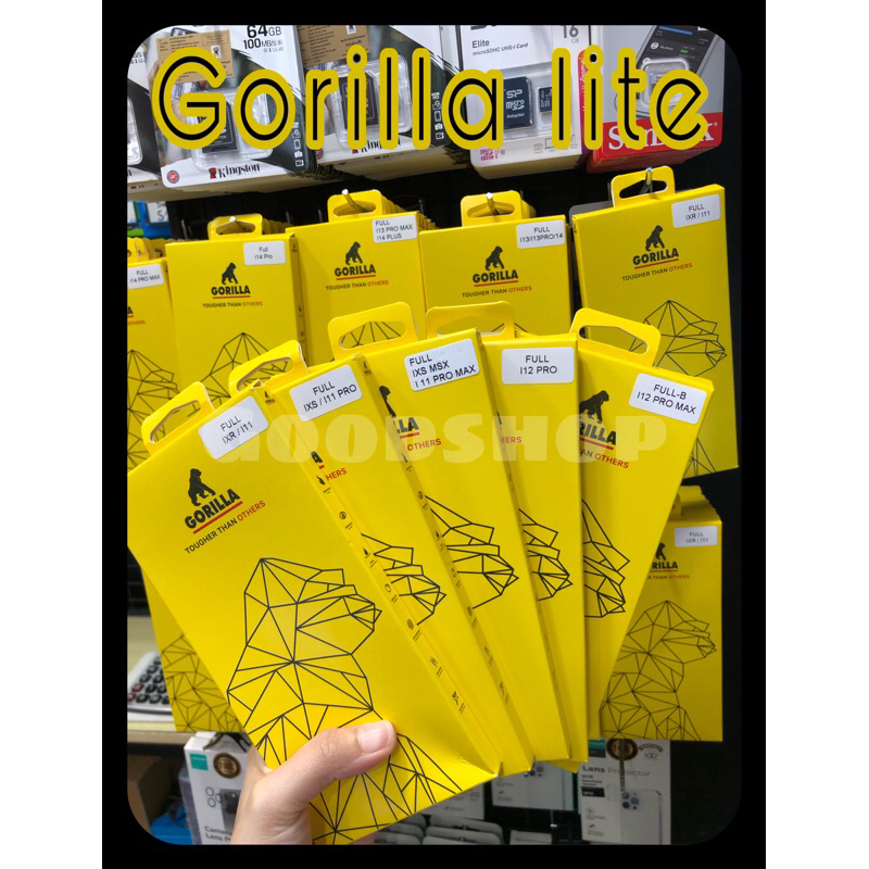 Gorilla Lite ฟิล์มกระจกเต็มจอ -TG Full IP 11,XR/iP11Pro,Xs/12,12Pro ...