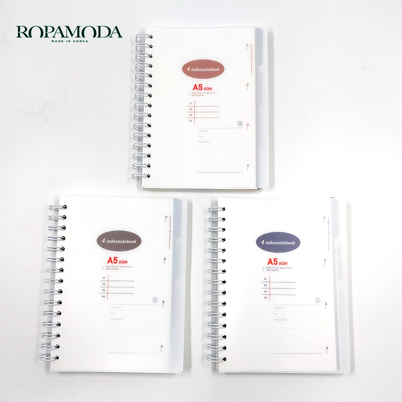 Ropamoda สมุดโน๊ต(ปก PVC) รุ่น PP A5 Index Note สินค้านำเข้าจากเกาหลี สินค้าพร้อมส่ง (TOBE ...