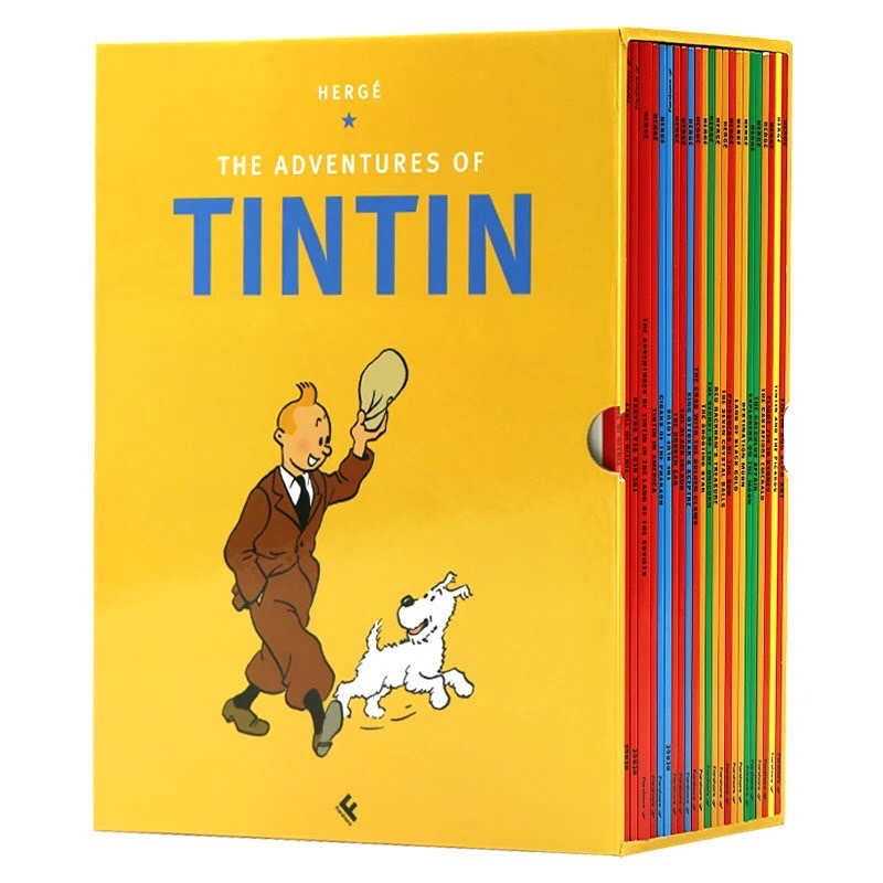 (พร้อมส่ง) The Adventures of Tintin 23 เล่ม(Box Setกล่องเหลือง) เล่มใ ...