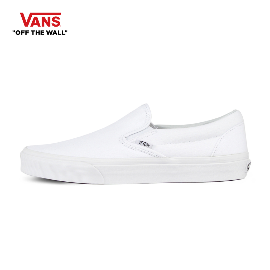 VANS CLASSIC SLIP-ON TRUE WHITE รองเท้า ผ้าใบ VANS ชาย หญิง | Shopee ...