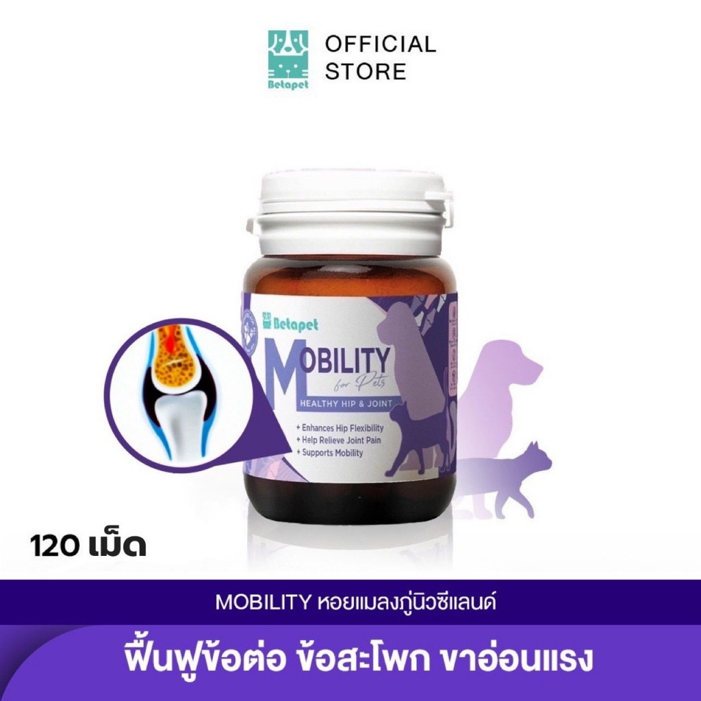 BETAPET อาหารเสริมบำรุงข้อสำหรับสุนัขและแมว ลดความเจ็บปวดในการลุก เดิน ...
