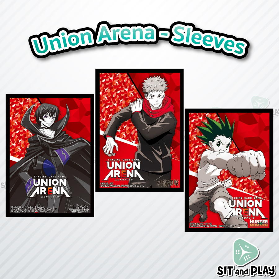 Union Arena - Sleeves - Code Geass / Jujutsu Kaisen / Hunter x Hunter ...