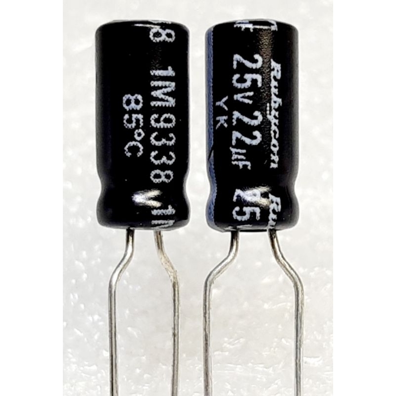 Rubycon YK 22uf 25v (ราคา10ตัว) capacitor ตัวเก็บประจุ คาปาซิเตอร์ | Shopee Thailand