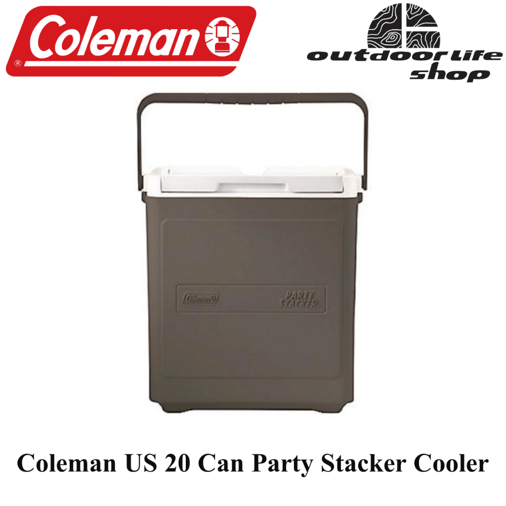 กระติก Coleman US 20 Can Party Stacker Cooler สีGrey | Shopee Thailand